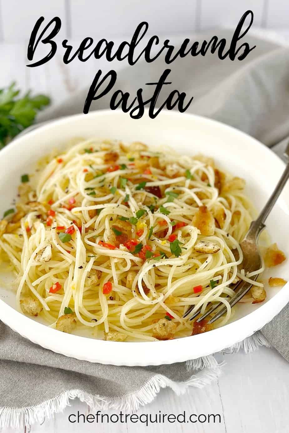 Fried Spaghetti With Golden Crumbs · Chef Not Required...